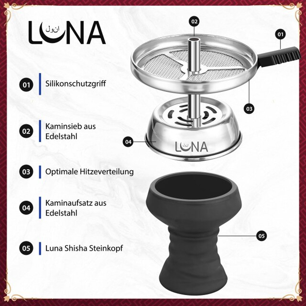 Luna Hookah Tradi - Transparent kaufen | Shisha-Nil
