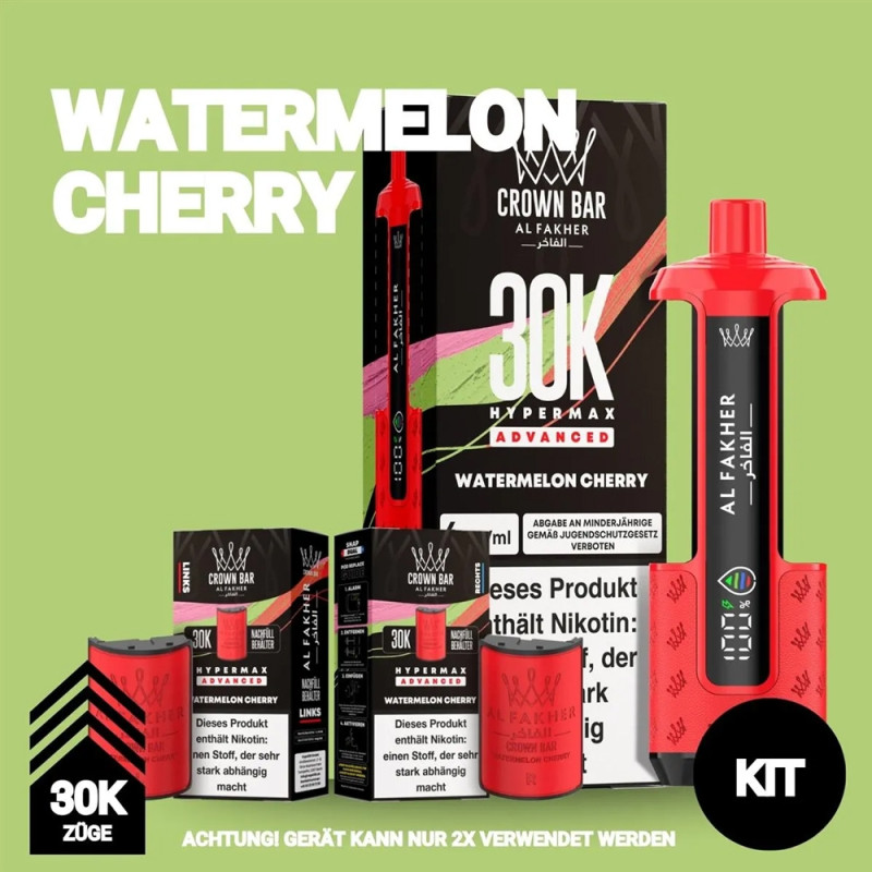 Al Fakher 30K Hypermax - Watermelon Cherry kaufen | Shisha-Nil